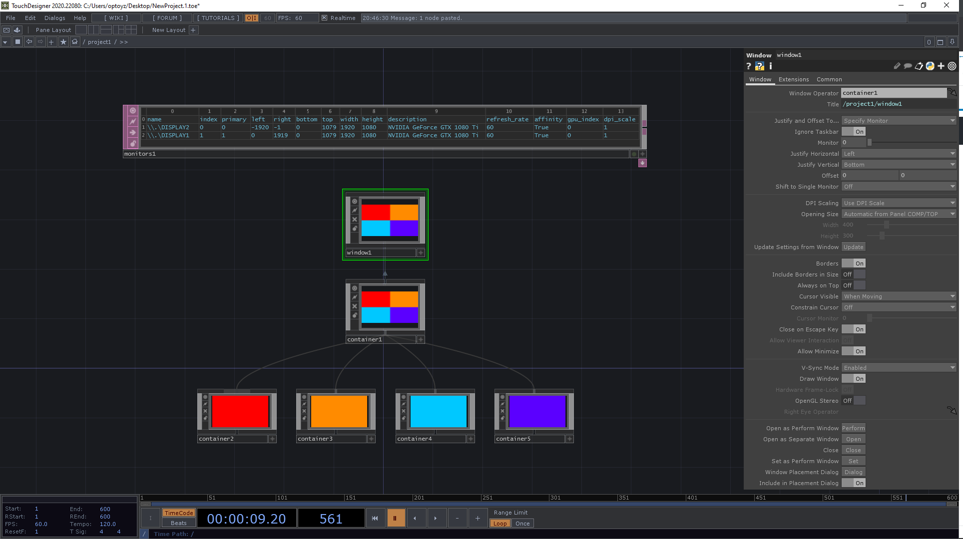 Create an Output Window – The NODE Institute