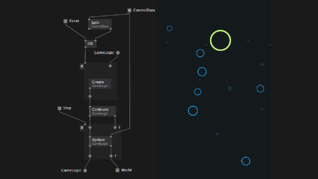 Building a game from scratch with VVVV gamma – The NODE Institute