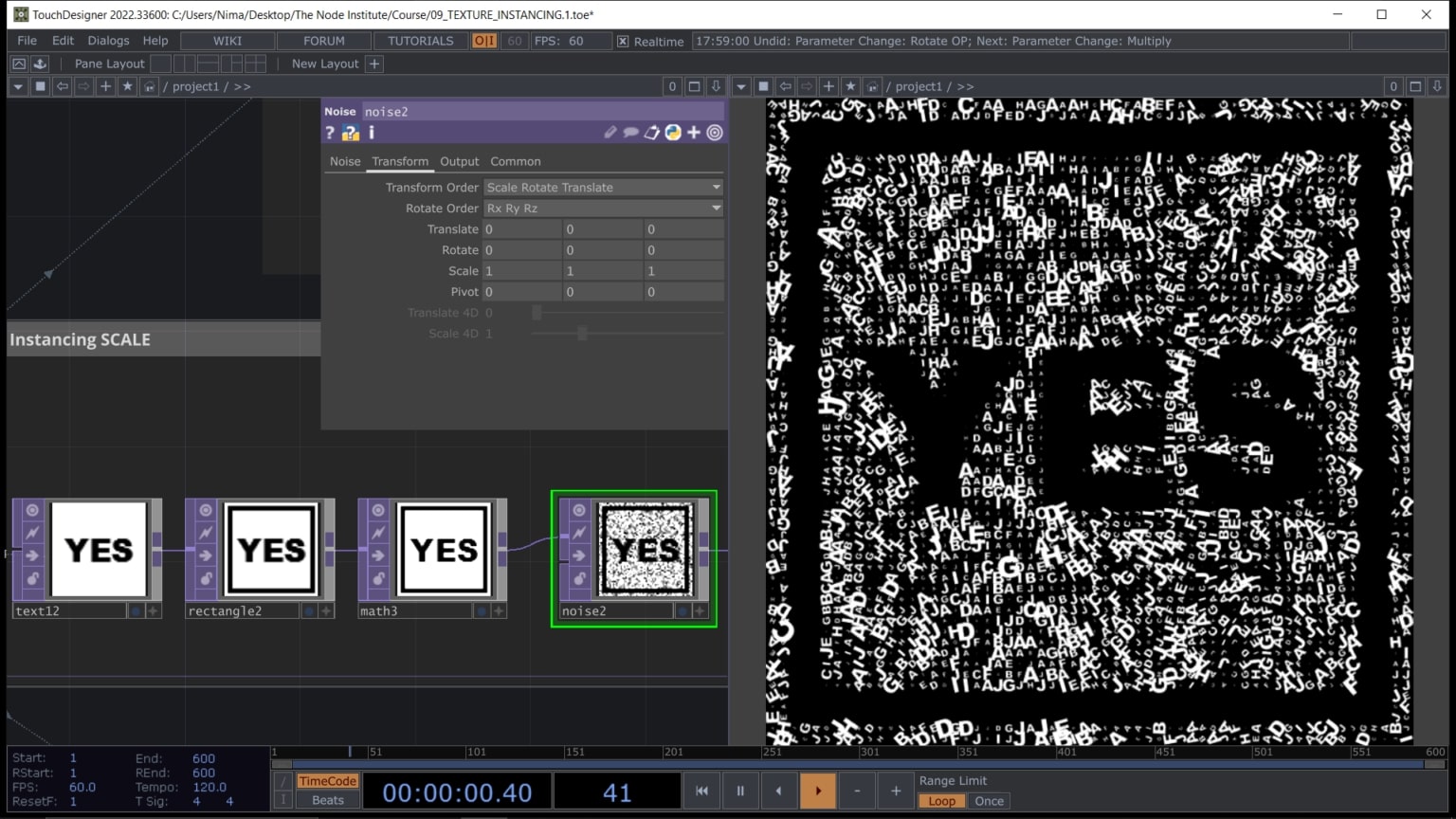 TouchDesigner Beginners Class SS25 – The NODE Institute