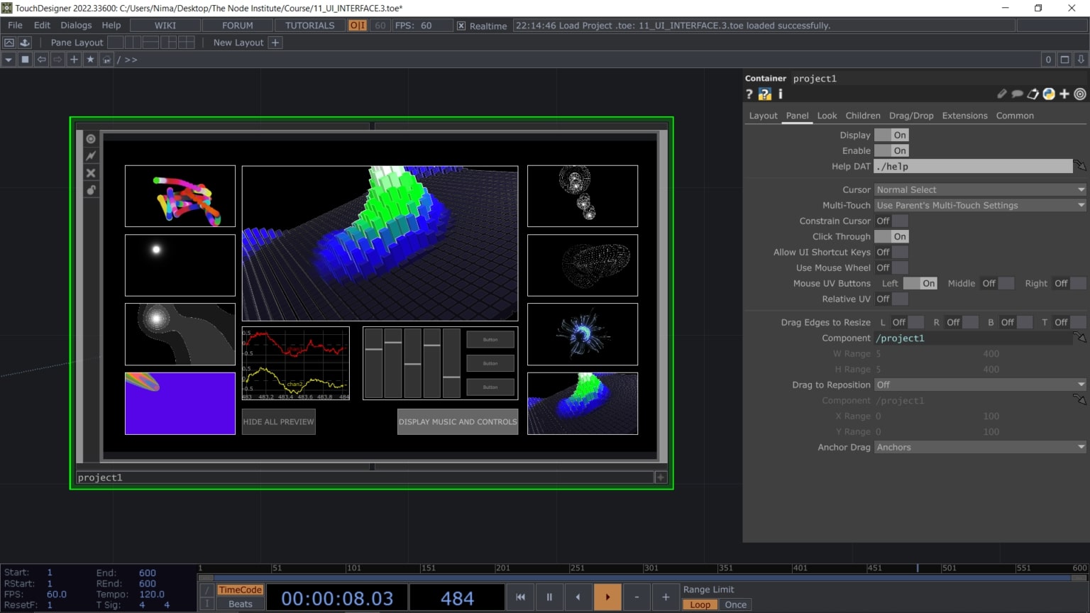 TouchDesigner Beginners Class SS25 – The NODE Institute